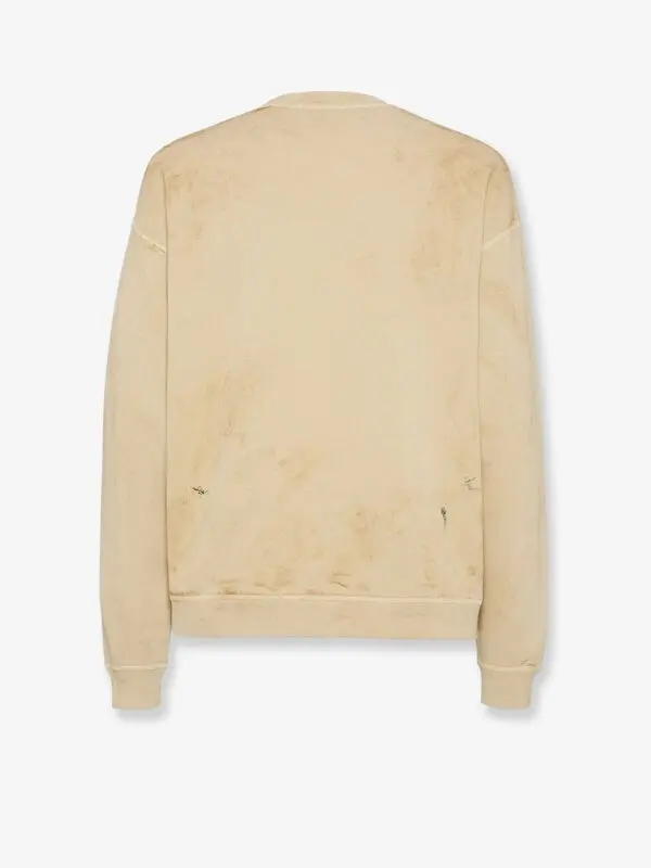 Dsquared2 Cotton Sweatshirt With Distressed Effect