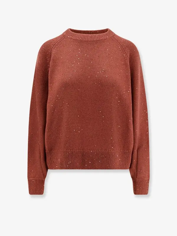 Brunello Cucinelli Cashmere And Silk Sweater With Sequins