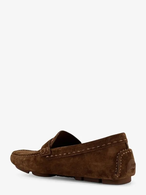 Fendi Driver Crosta Suede Loafers
