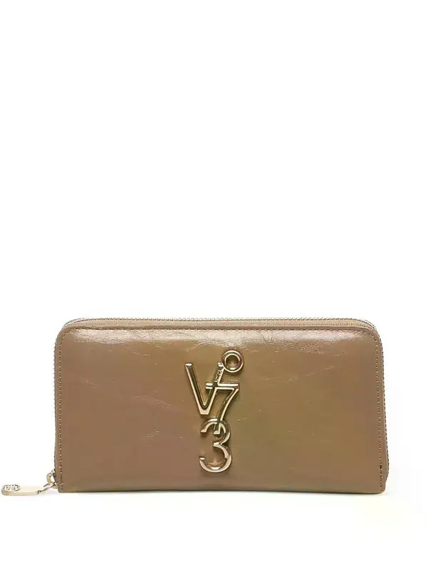 V°73 Logo-plaque Zip-around Wallet - Neutrals