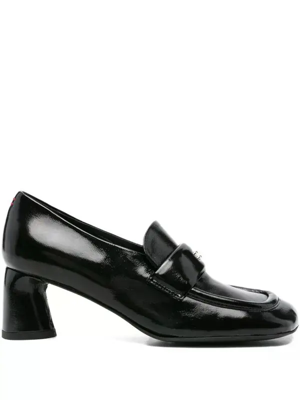 HALMANERA 55mm Leather Block Heel Loafers