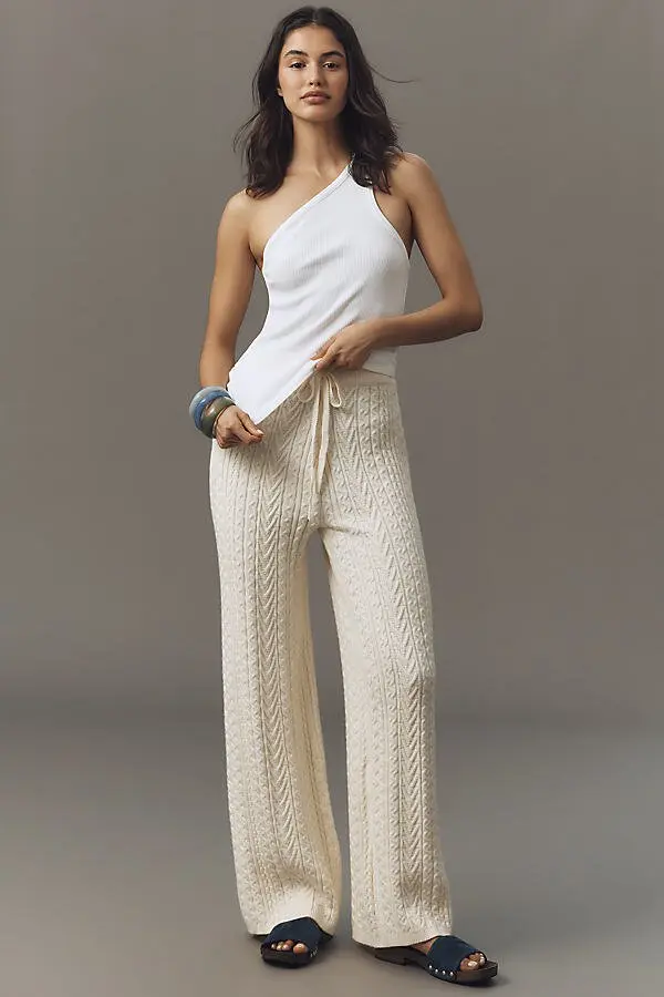 English Factory Cable-knit Pants