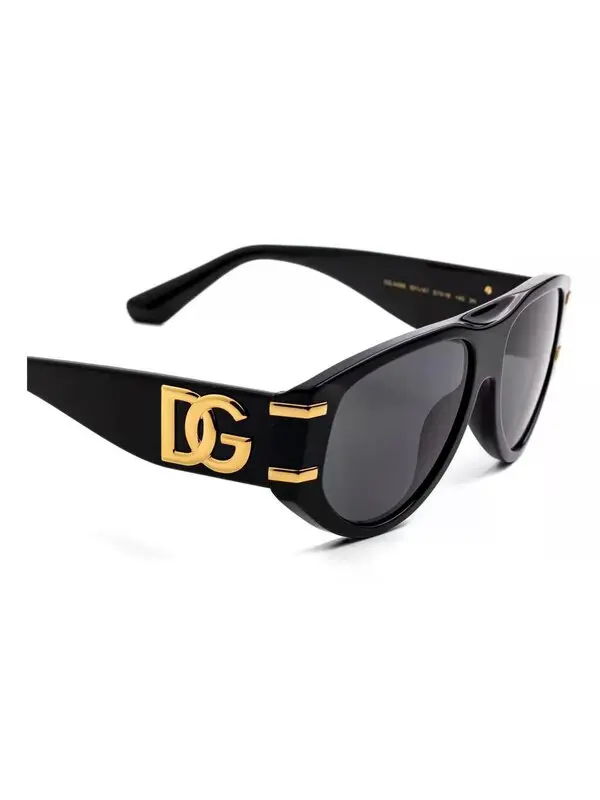 Dolce & Gabbana Logo-detail Sunglasses - Black