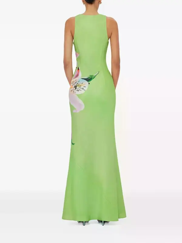 LEO LIN Lily-print Maxi Dress