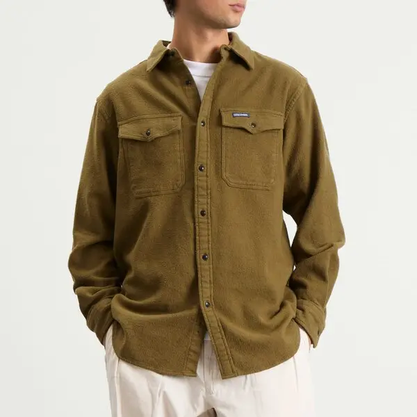 DUBBLEWARE Notched Pocket Flannel Shirt