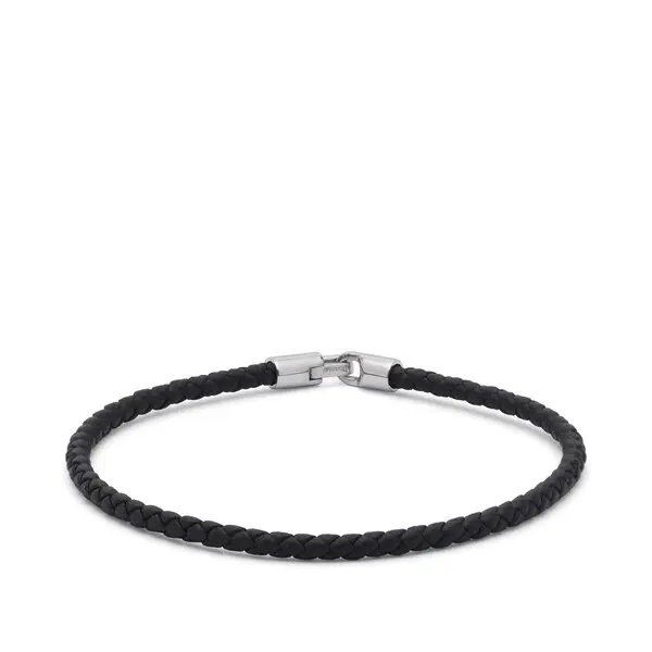 Miansai Cruz Leather Bracelet - Black