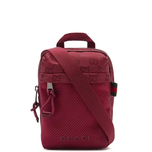 Gucci Nylon Gg Int 802 Mini Bag - Red