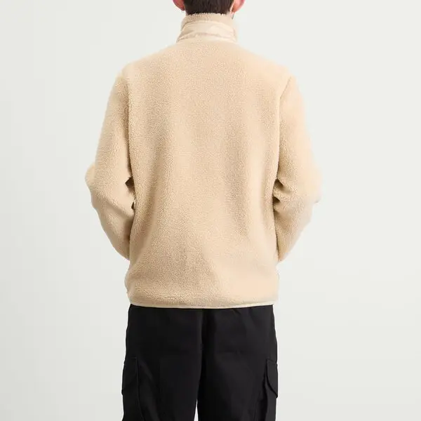 Moncler Teddy Fleece Zip-up Cardigan - Beige