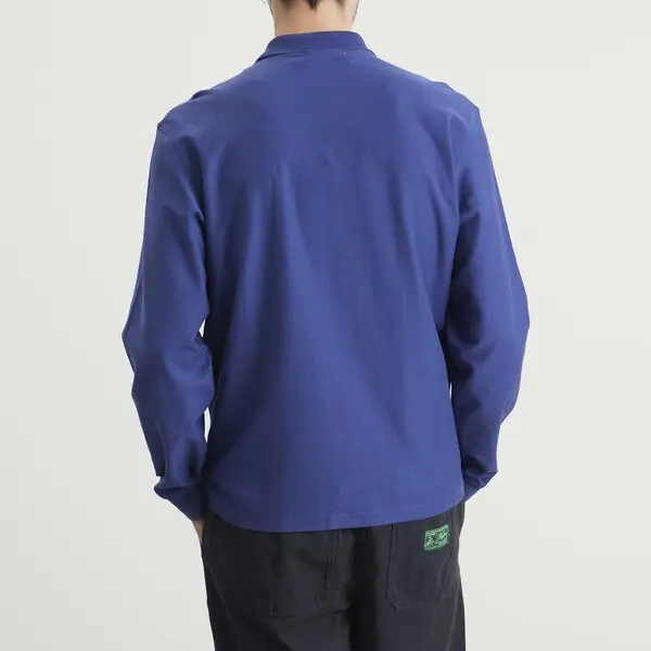PALMES Lace Long Sleeve Zip Polo