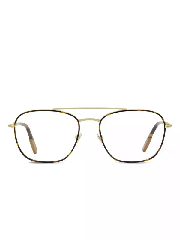 Zegna 5183 Double-bridge Glasses - Gold