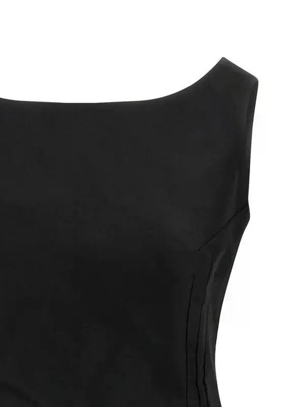 Magda Butrym Rose-embellished Mini Dress - Black