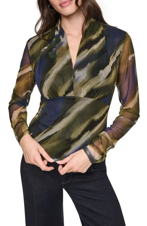 Dkny Long-sleeve Mesh Shirt - Brushed