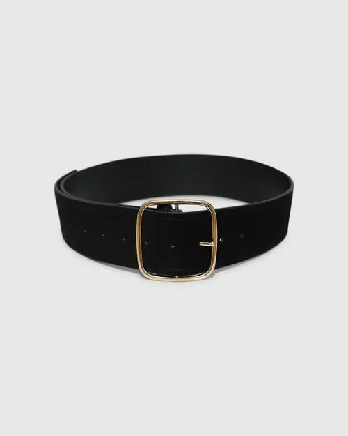 BELLE & BLOOM High Time Suede Belt - Black