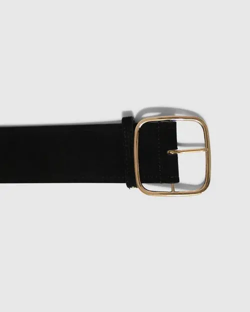 BELLE & BLOOM High Time Suede Belt - Black