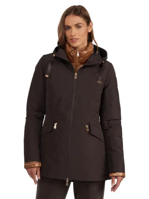 Pajar Elara Jacket 3-in-1 System With Removable Puffer - Dark Oak