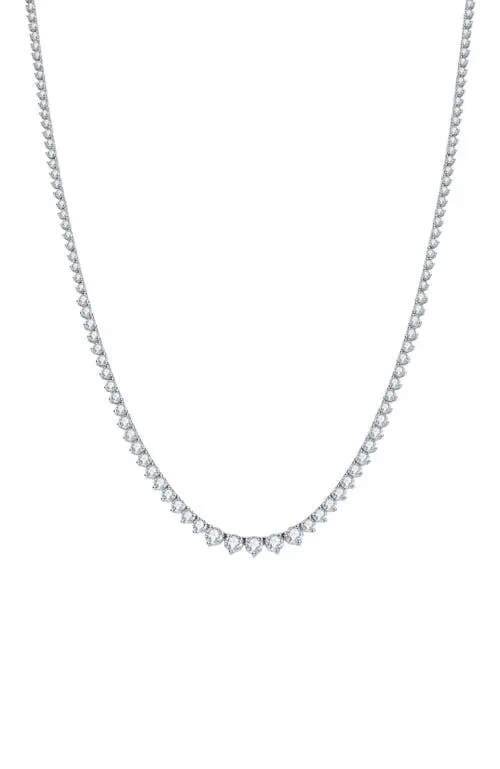 UNTAMED PETALS Mayfair Tennis Necklace - Silver