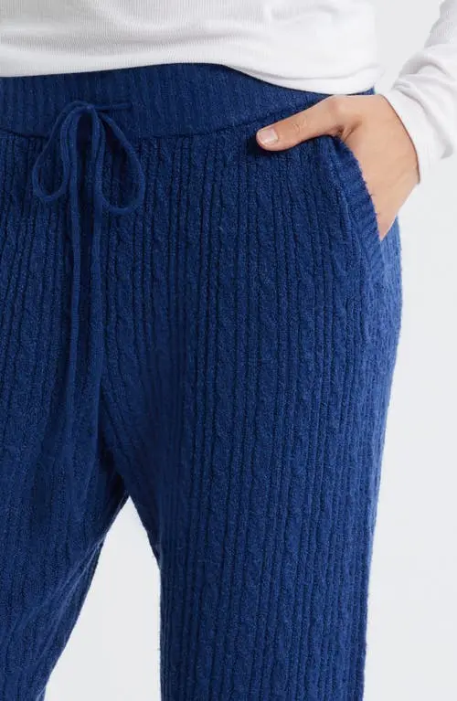 CITY BLUES Cable Knit Jogger - Twilight