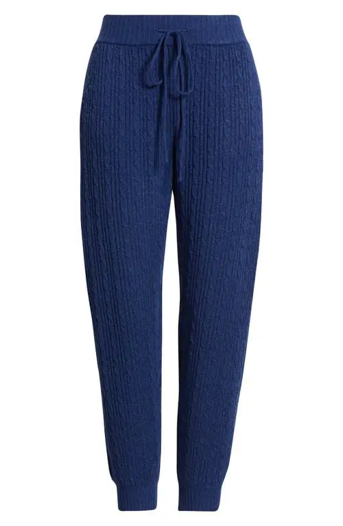CITY BLUES Cable Knit Jogger - Twilight
