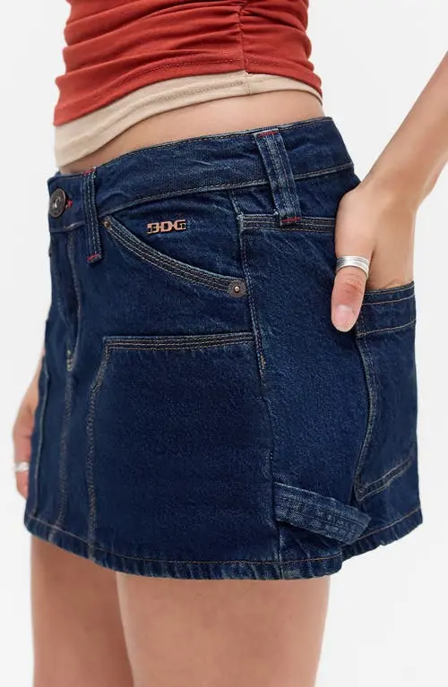 BDG URBAN OUTFITTERS Carpenter Denim Miniskirt - Rinse