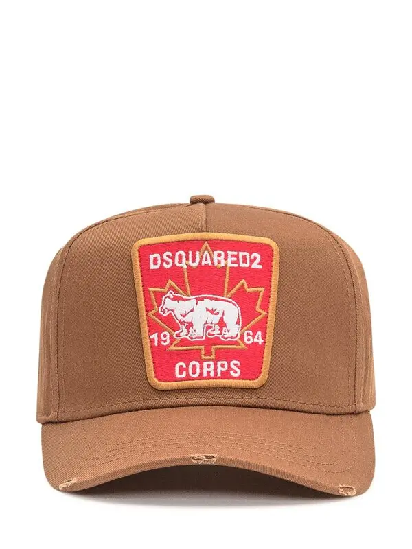 Dsquared2 1964 Corps Embroidered Cap - Brown