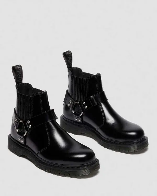 Martens 2976 Harness Analine Leather Chelsea Boots Black - Main Image