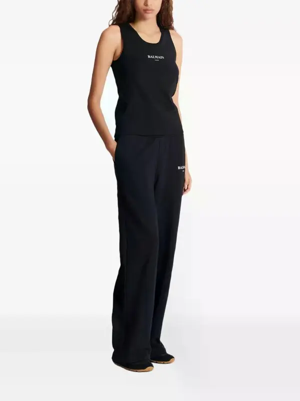 Balmain Logo-print Cotton Top