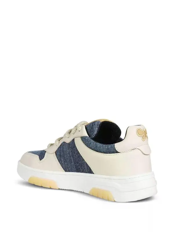 Max Mara Denim-paneled Low-top Sneakers