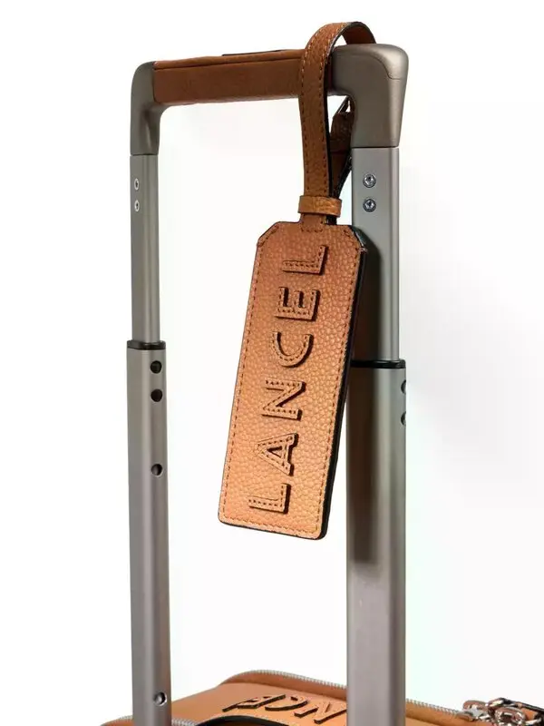 LANCEL Leather Suitcase With Logo Plaque