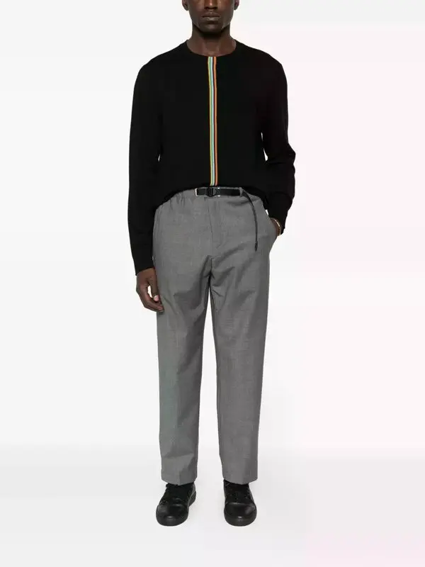 WHITE SAND Drawstring-fastening Trousers