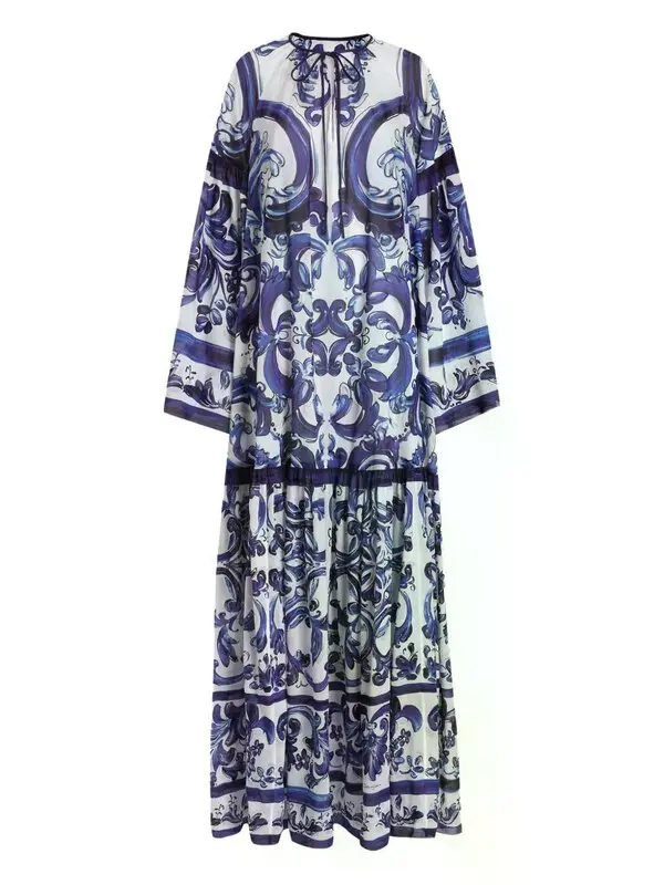 Dolce & Gabbana Majolica-print Cotton Dress