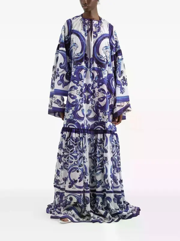 Dolce & Gabbana Majolica-print Cotton Dress