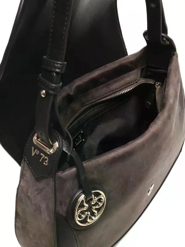 V°73 Curved-flap Logo Shoulder Bag