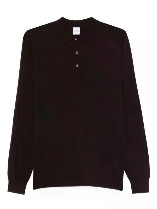Aspesi Long-sleeve Wool Polo Shirt