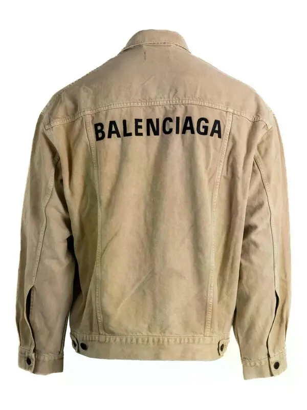 Balenciaga Logo-print Denim Jacket