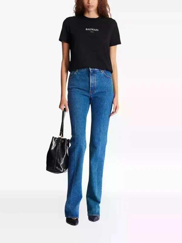 Balmain Logo-embroidered Cotton T-shirt