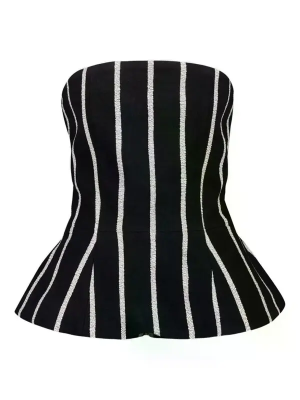 MARRAKSHI LIFE Striped Peplum Top