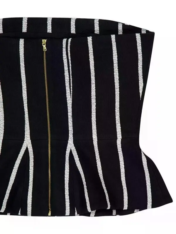 MARRAKSHI LIFE Striped Peplum Top
