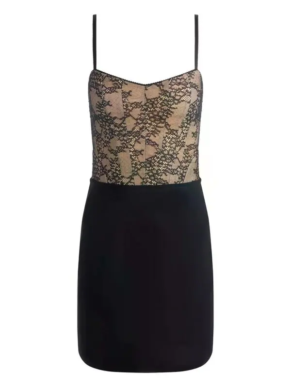 Alice + Olivia Carla Lace-corset Mini Dress