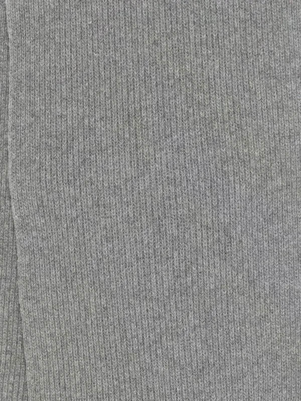 Paul & Shark Ribbed Wool Scarf - Grey