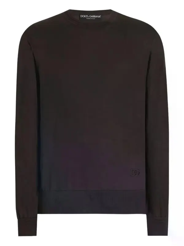 Dolce & Gabbana Crew Neck Silk T-shirt