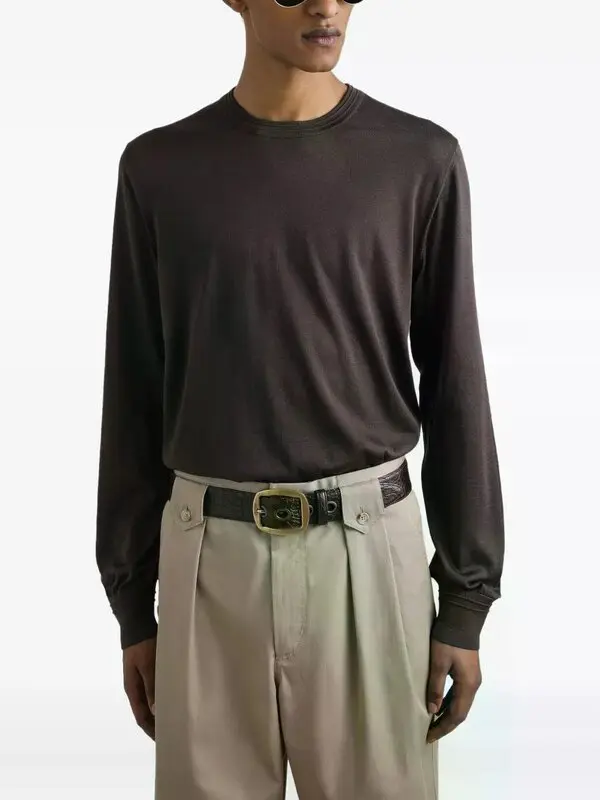 Dolce & Gabbana Crew Neck Silk T-shirt