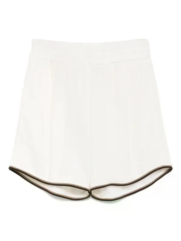 Fendi Ff-jacquard Track Shorts - White