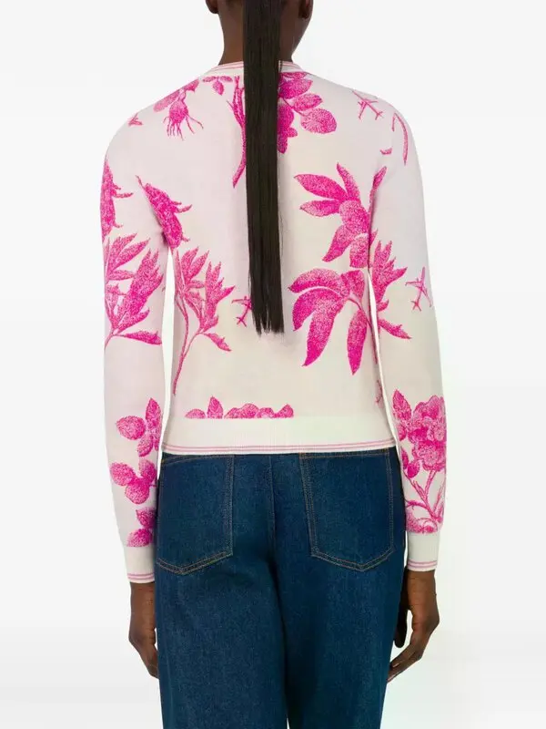 Moschino Floral-print Wool Sweater