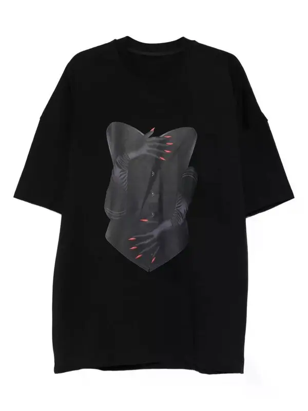 HAMZA Corset Graphic T-shirt