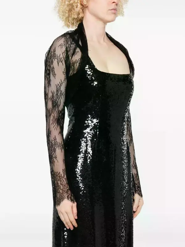 Alberta Ferretti Lace Cropped Jacket