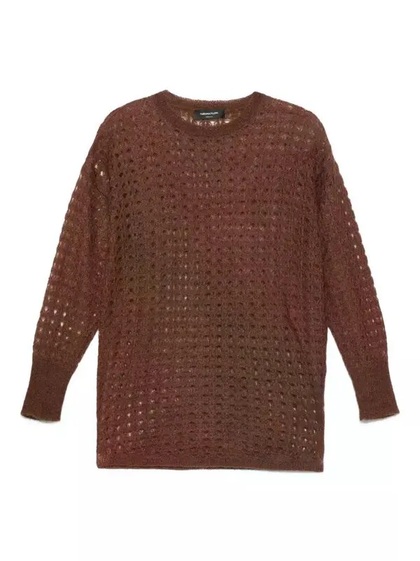 Fabiana Filippi Open-knit Sweater - Brown