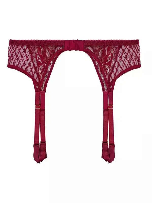 FLEUR OF ENGLAND Lace-embellished Suspender Belt