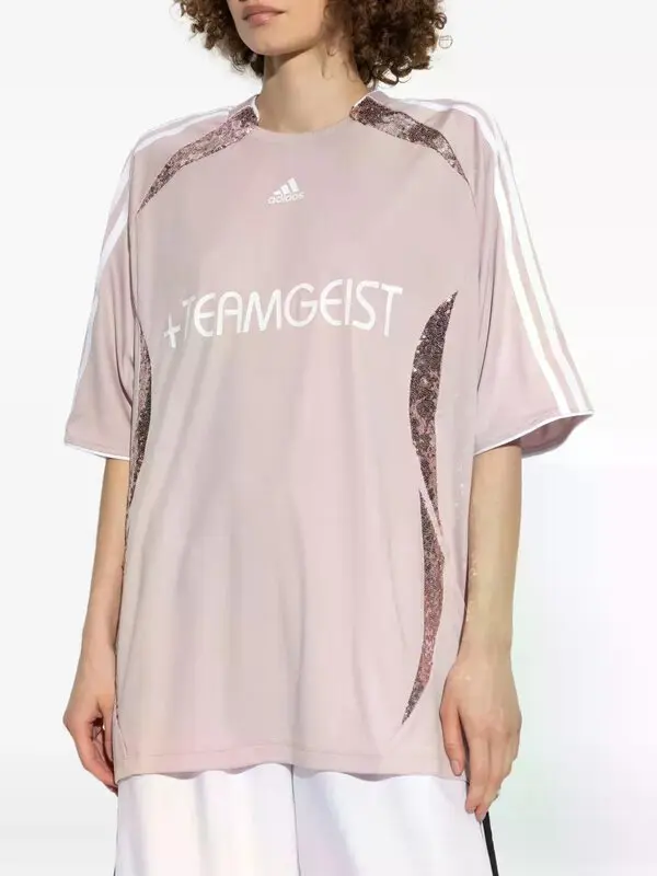Adidas Sequin-paneled Jersey - Pink