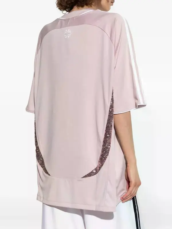 Adidas Sequin-paneled Jersey - Pink