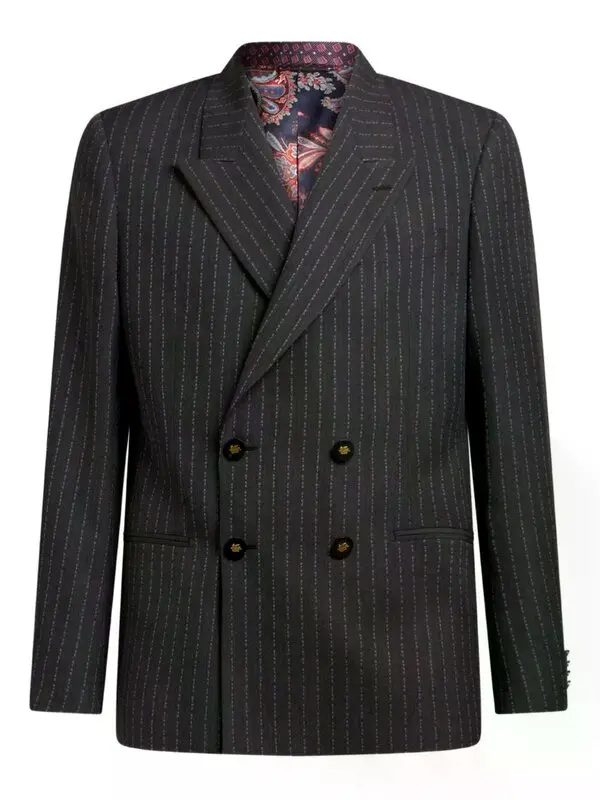 Etro Pinstripe Double-breasted Blazer